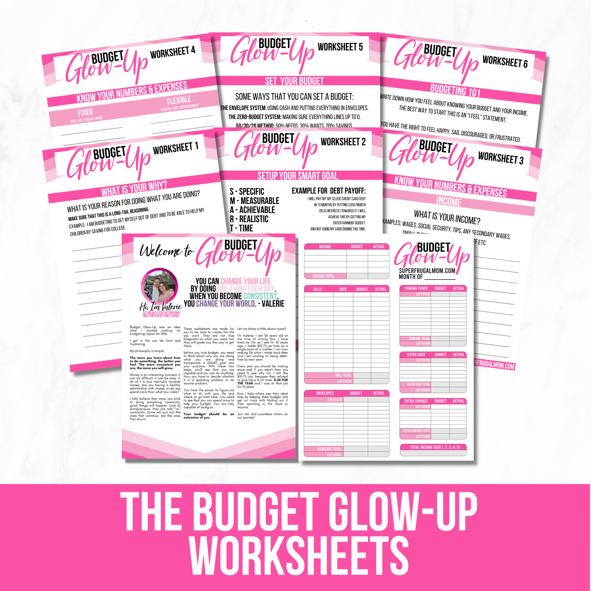 budget glow-up worksheets available now! – sign-up for the newsletter ...